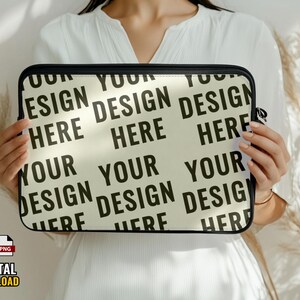 Laptop Case Mockup Customize Your Own Design Template Easily Edit With ...