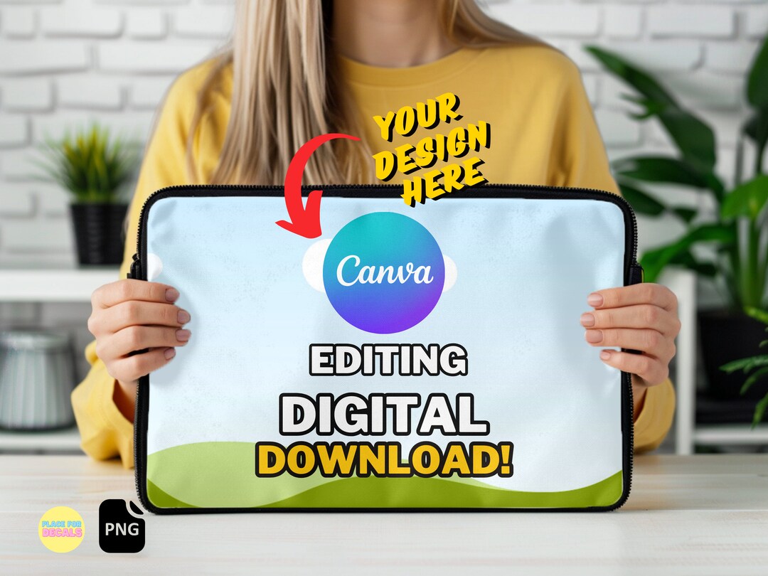 Laptop Case Mockup Customize Your Own Design Template Easily Edit With ...