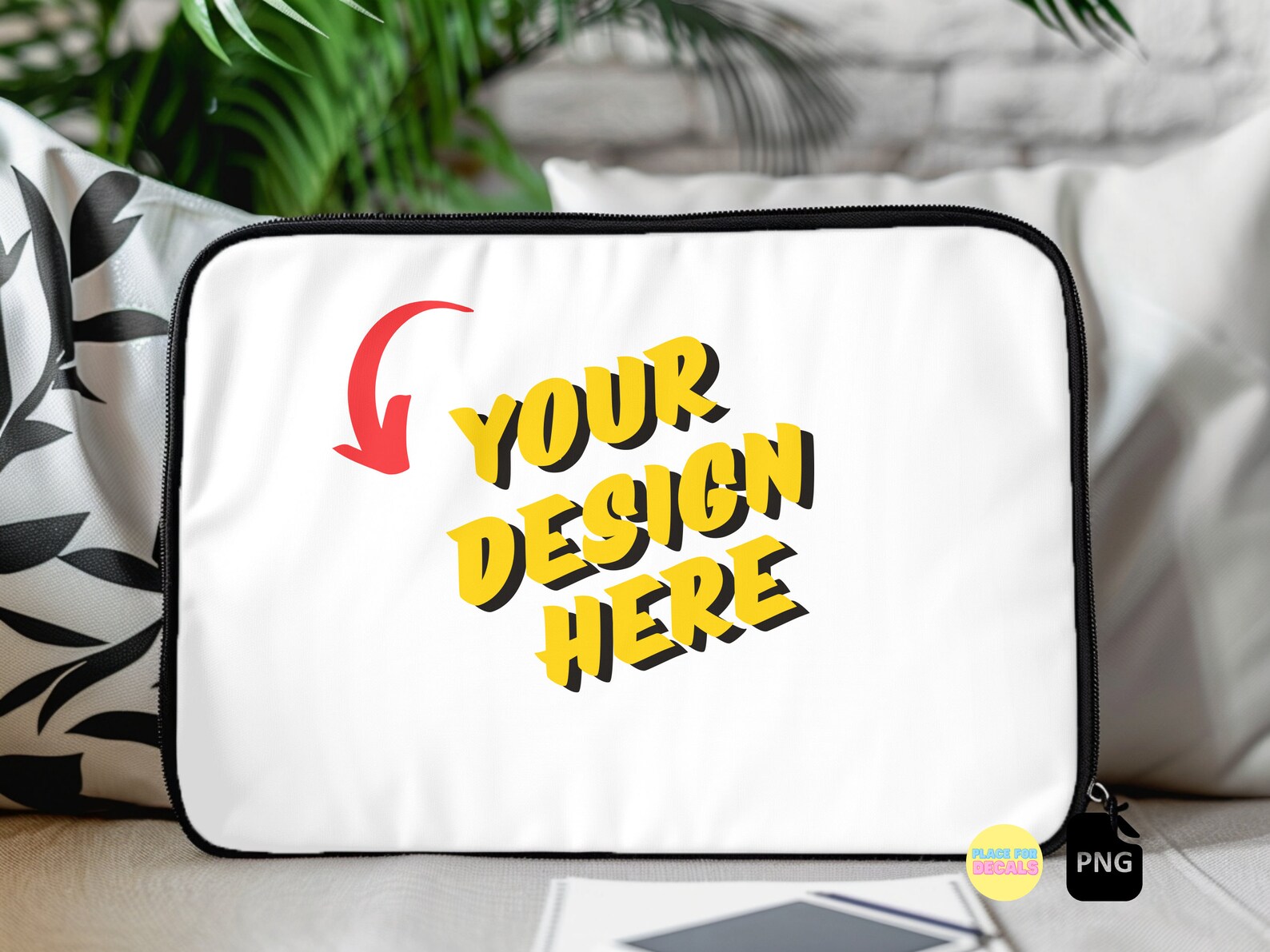 Laptop Case Mockup Customize Your Own Design Template Easily Edit With ...