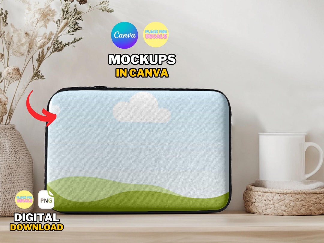 Laptop Case Mockup Customize Your Own Case Template | Easily Edit With ...