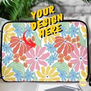 Laptop Case Mockup Customize Your Own Design Template Easily Edit With ...