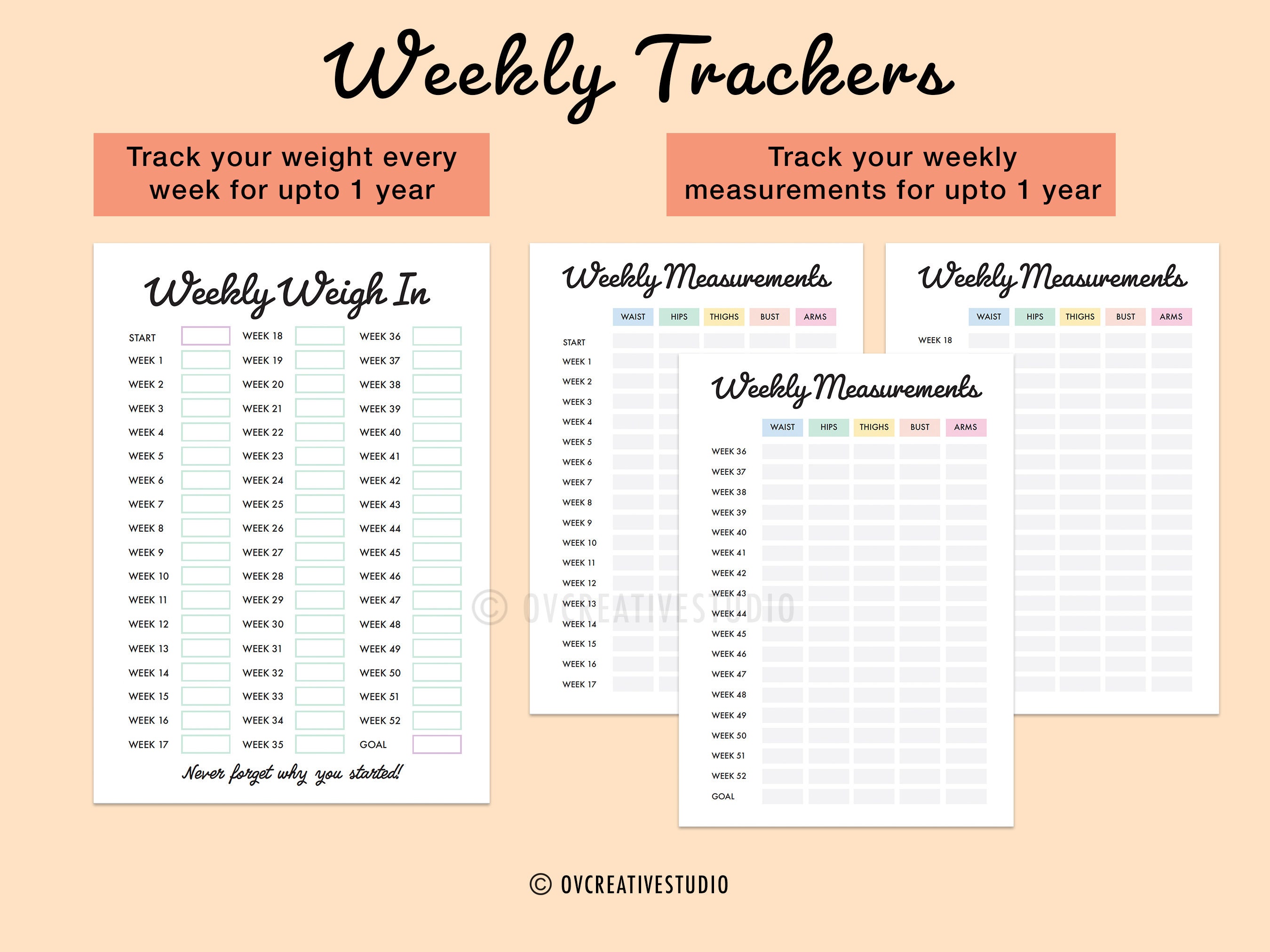 Editable Weight Loss Journal Weight Loss Tracker Planner - Etsy