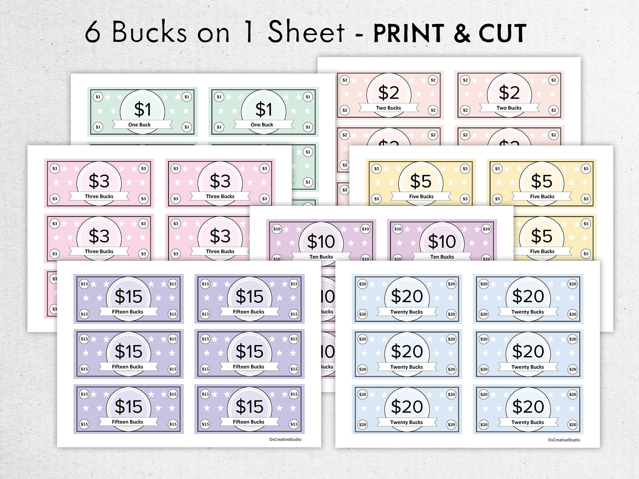 Editable Kids Reward Bucks Printable Mom Bucks PDF Reward - Etsy Canada
