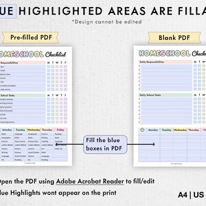 Editable Homeschool Checklist | Printable, Digital | Homeschool Planner ...