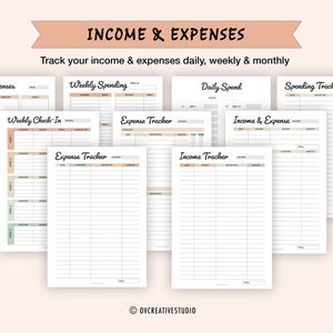 Editable Finance Planner Bundle | Digital PDF, Fillable | Budget ...