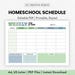 Editable Homeschool Weekly Schedule | Kids Weekly Plan | Printable ...