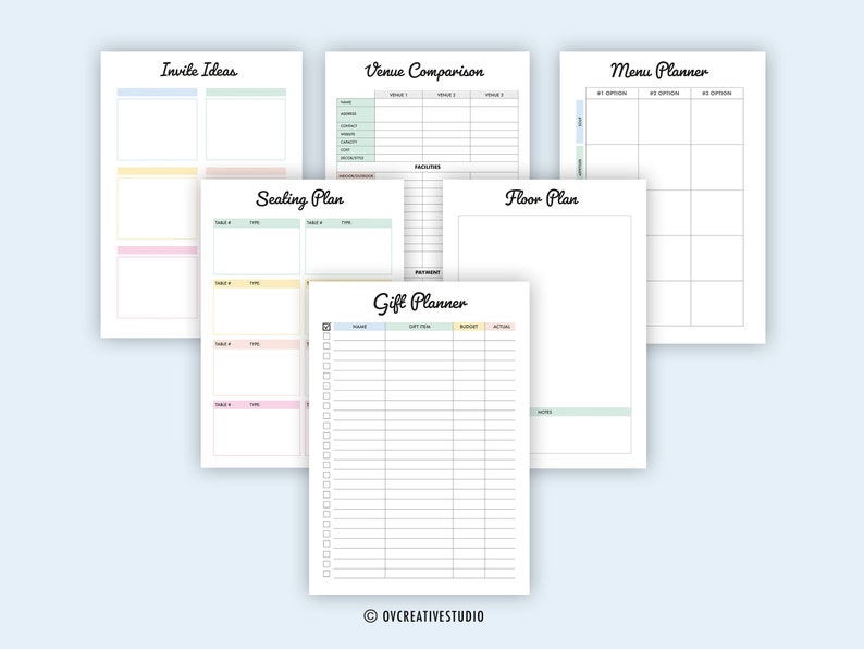 Editable Event Planner Bundle Printable Digital Party - Etsy UK