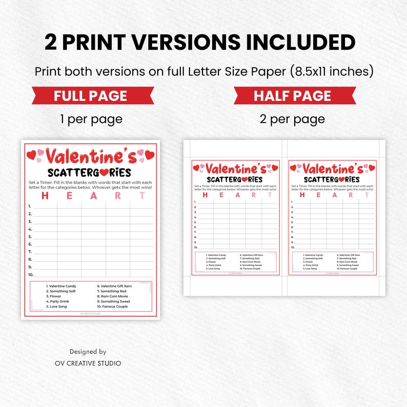 Valentines Day Printable Games | Valentines Party Games Bundle ...