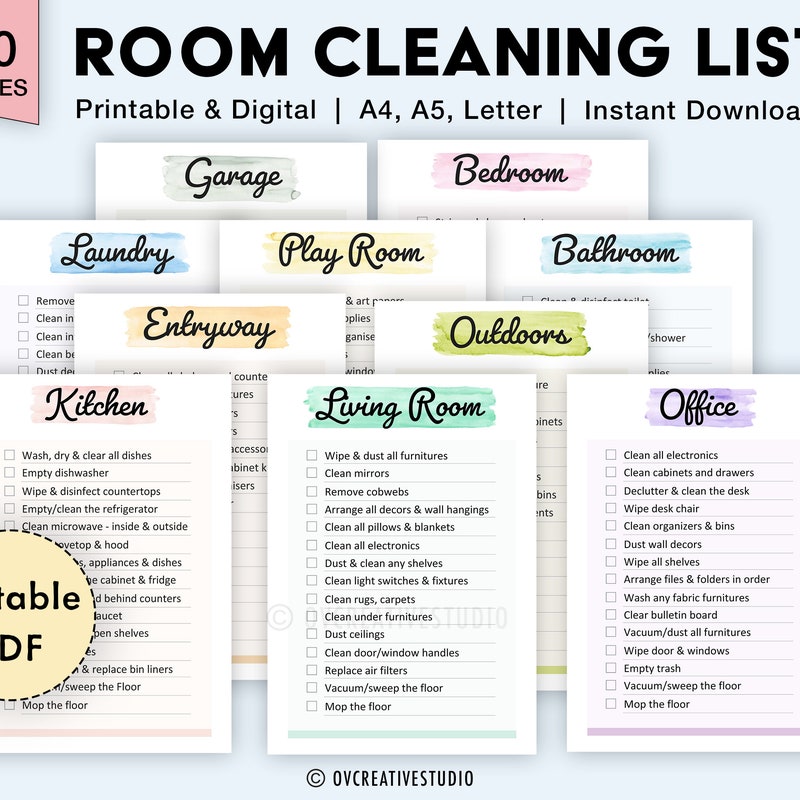 Room Cleaned Cards - Etsy