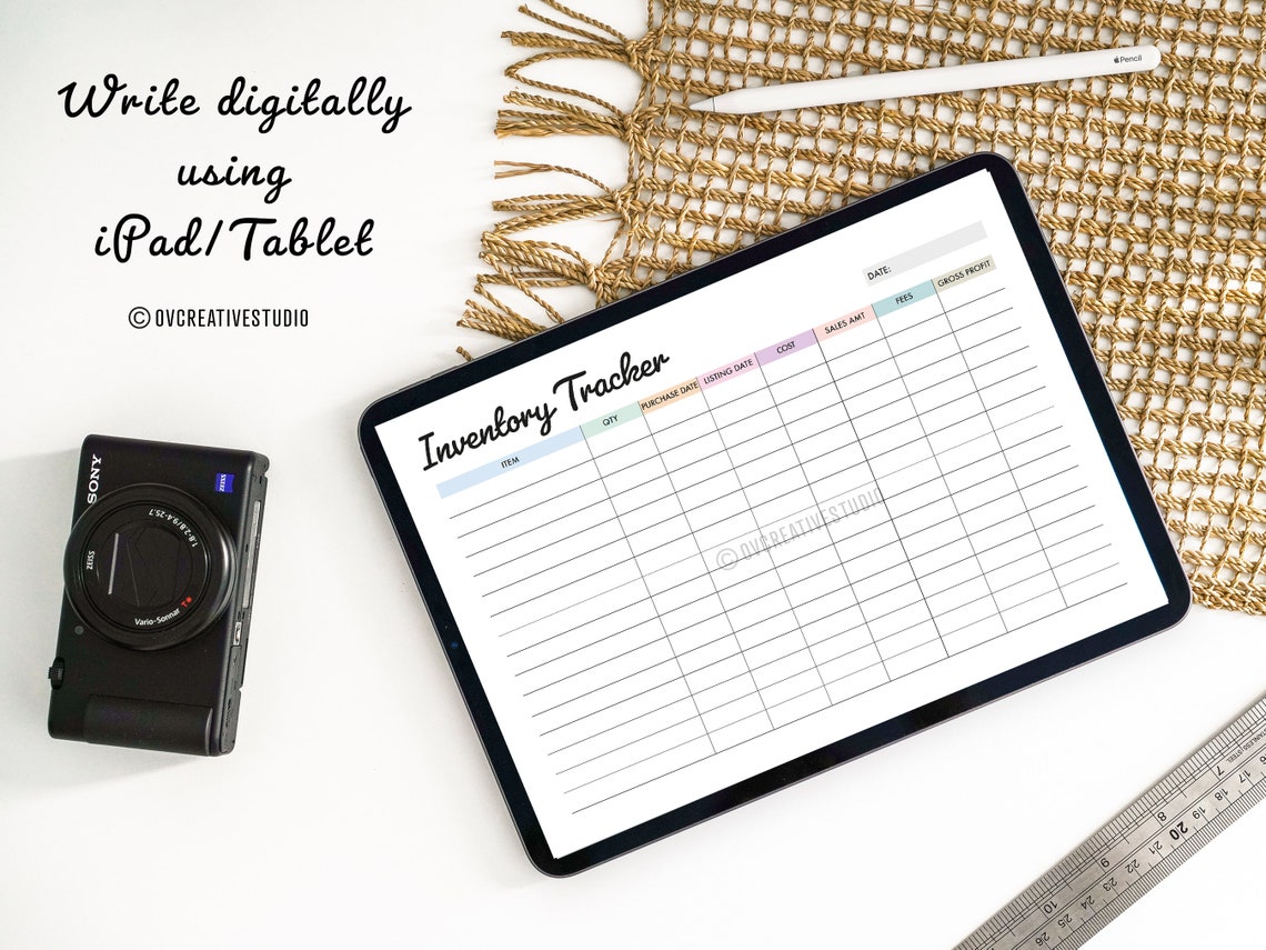 Editable Inventory Tracker Small Business Inventory - Etsy