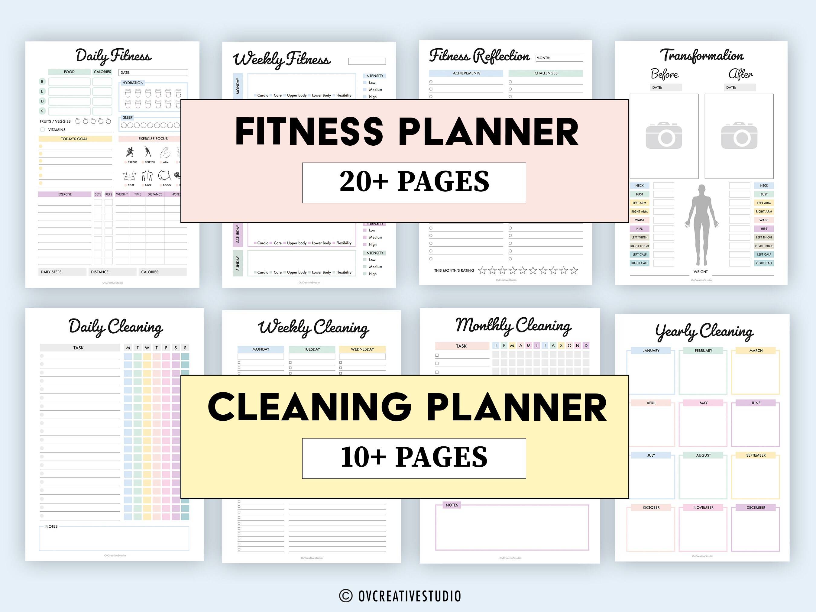 Life Planner Bundle Printable Digital PDF Home Management - Etsy UK