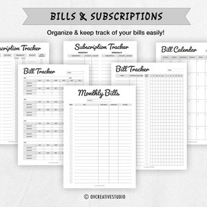 Editable Finance Planner Bundle | Digital PDF, Fillable | Budget ...