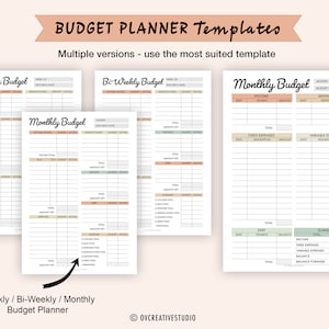 Editable Finance Planner Bundle | Digital PDF, Fillable | Budget ...