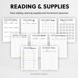 Editable Homeschool Planner Bundle 2025-2026 | Printable | Academic ...