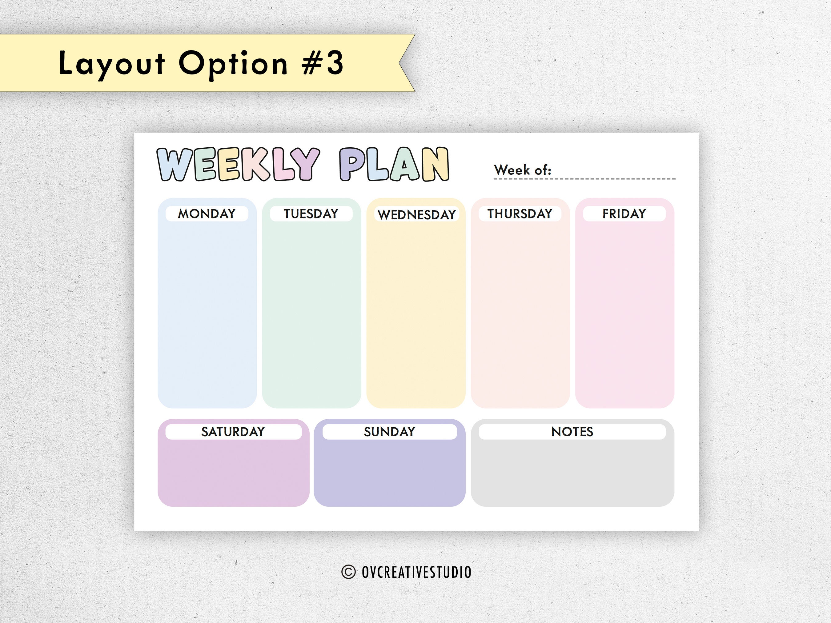 Editable Weekly Planner | Printable, Digital | Weekly Planner Organizer ...