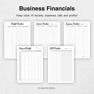 Business Planner Bundle | Printable | Digital | Business Tracker ...
