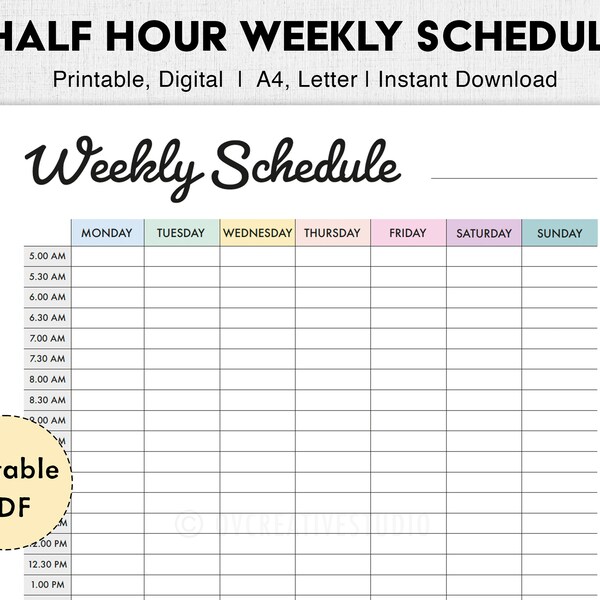 Printable Planner - Etsy