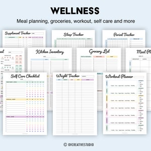 Personal Planner Bundle Printable, Digital Fillable PDF 2024 Planner ...