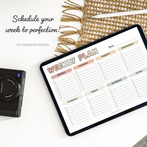 Editable Weekly Planner | Printable, Digital | Weekly Planner PDF ...