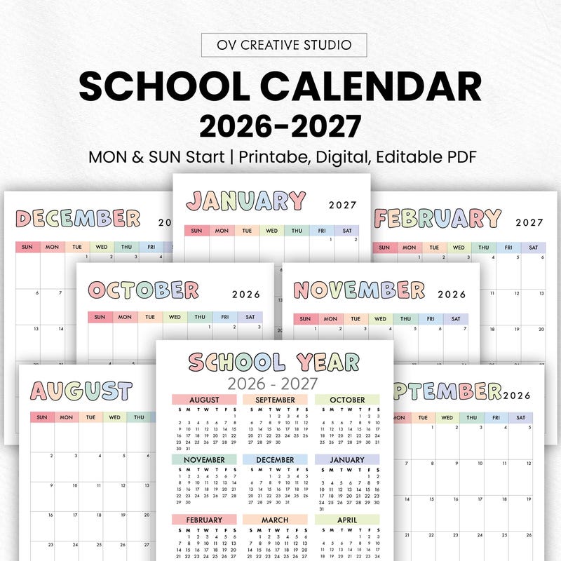 26 27 Monthly Planner - Etsy