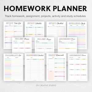 Editable Homeschool Planner Bundle 2025-2026 | Printable | Academic ...
