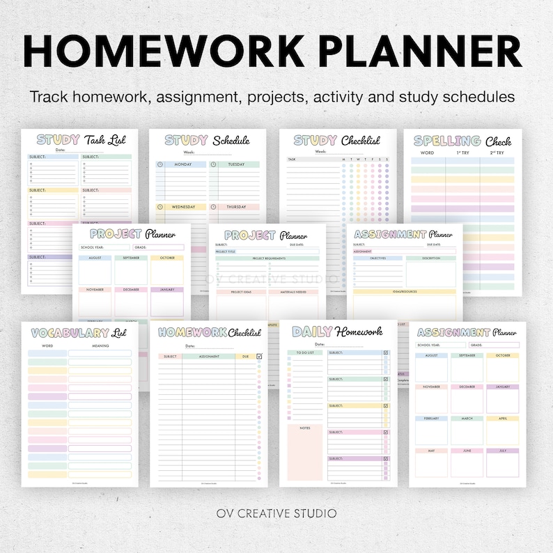 Editable Homeschool Planner Bundle 2025-2026 | Printable | Academic ...