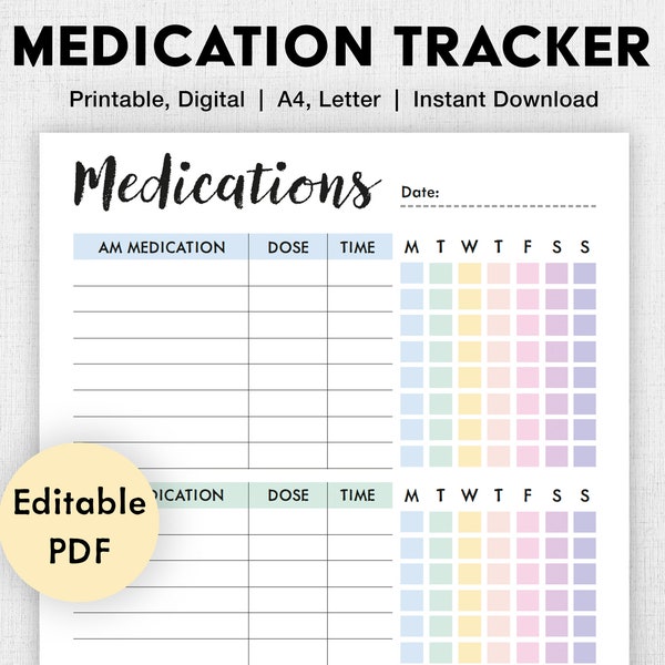 Medicine List - Etsy