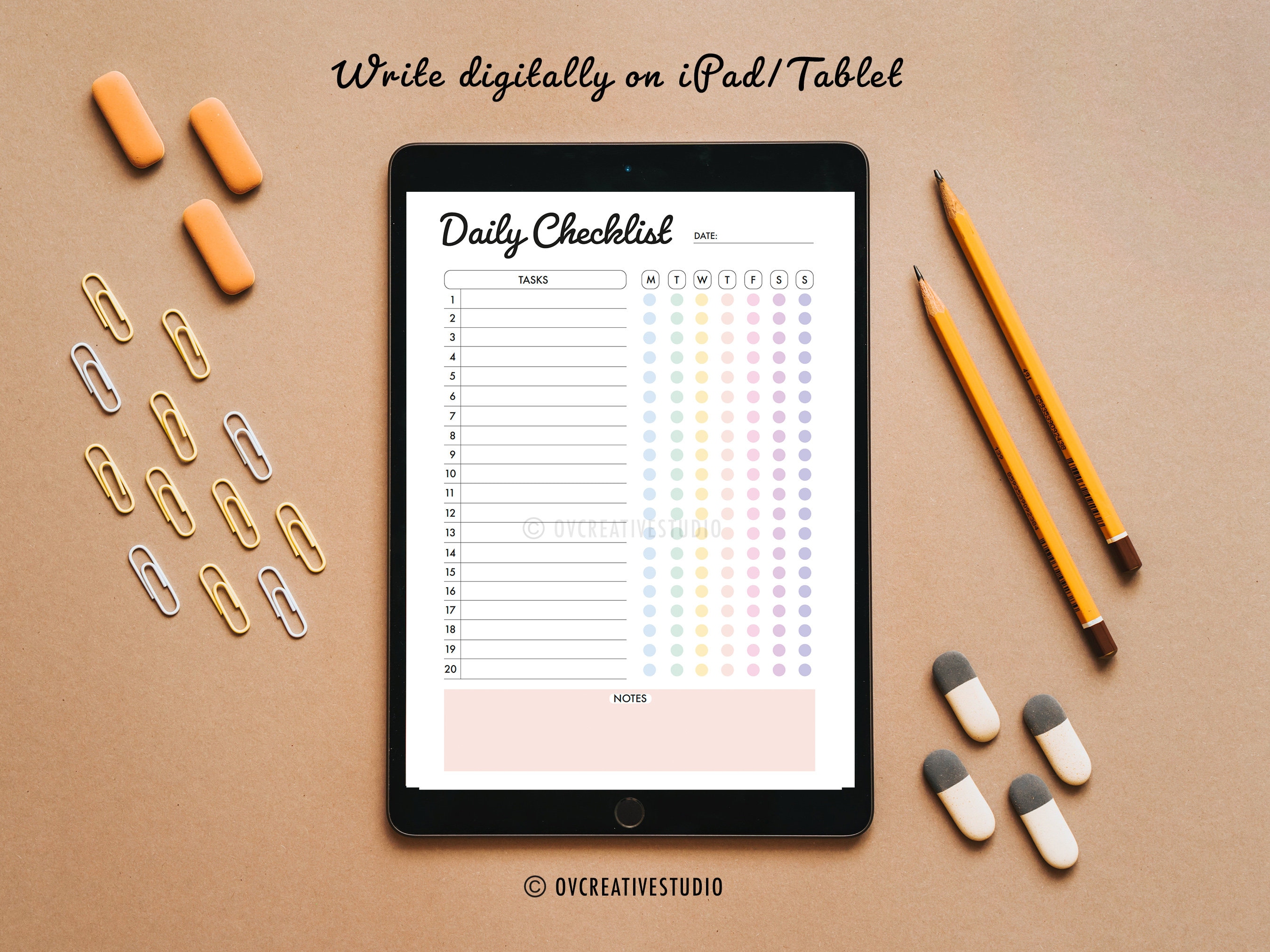 Editable Daily Checklist Printable Weekly to Do List - Etsy