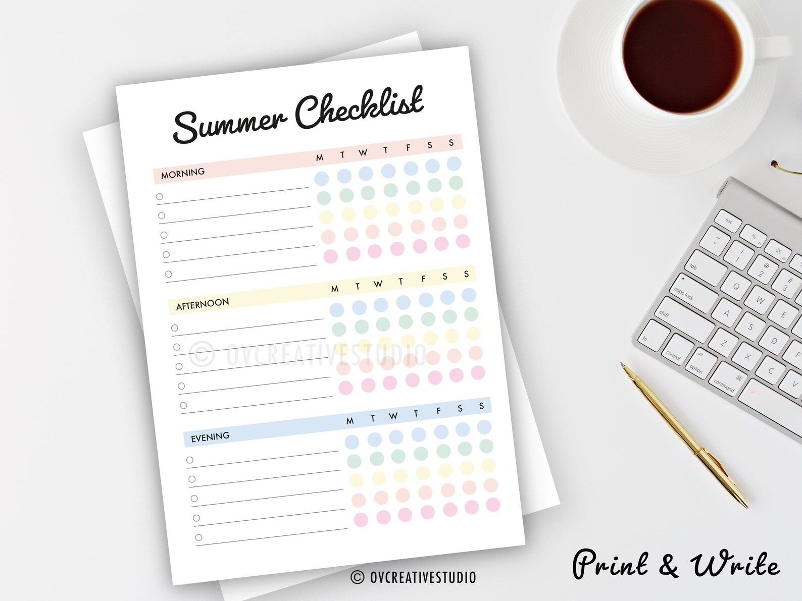 Editable Summer Checklist for Kids Printable Kids - Etsy