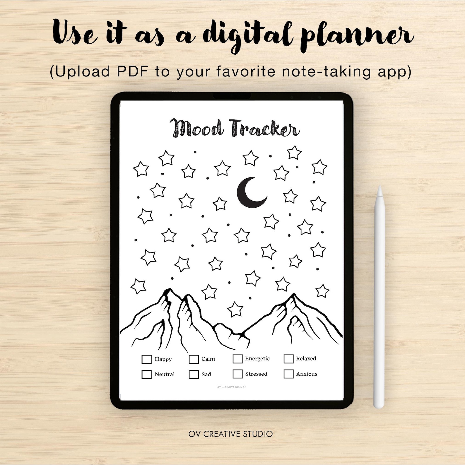 Monthly Mood Tracker Bundle | Printable Bullet Journal Pages, Templates ...
