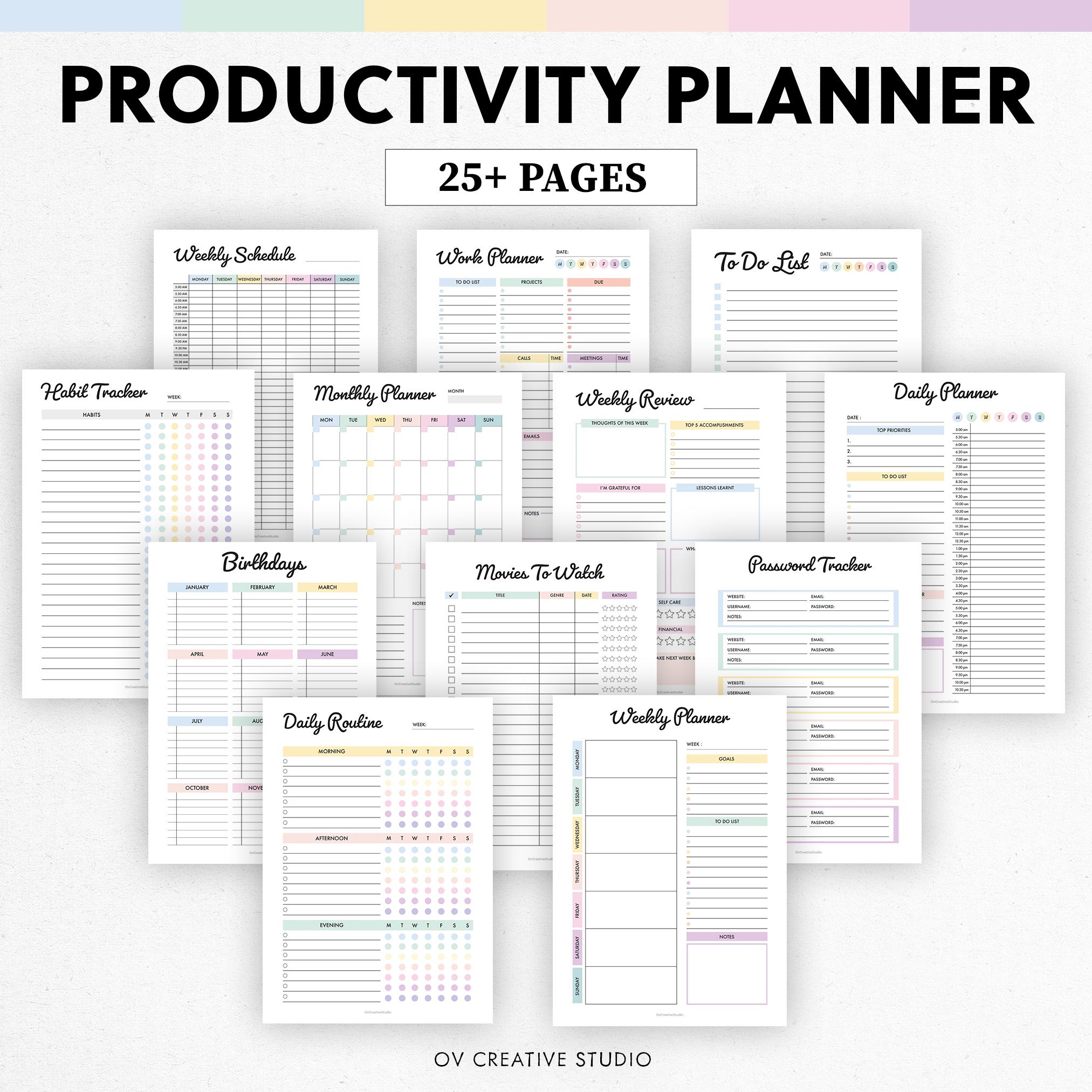 Life Planner Bundle | Printable, Digital PDF | Home Management | All in ...