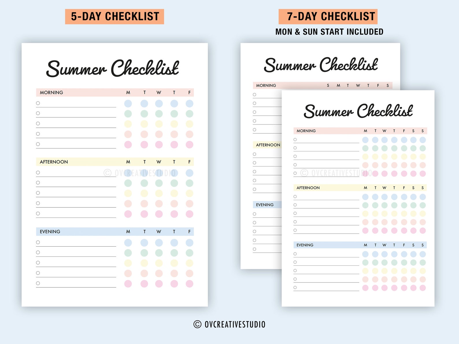 Editable Summer Checklist for Kids Printable Kids - Etsy