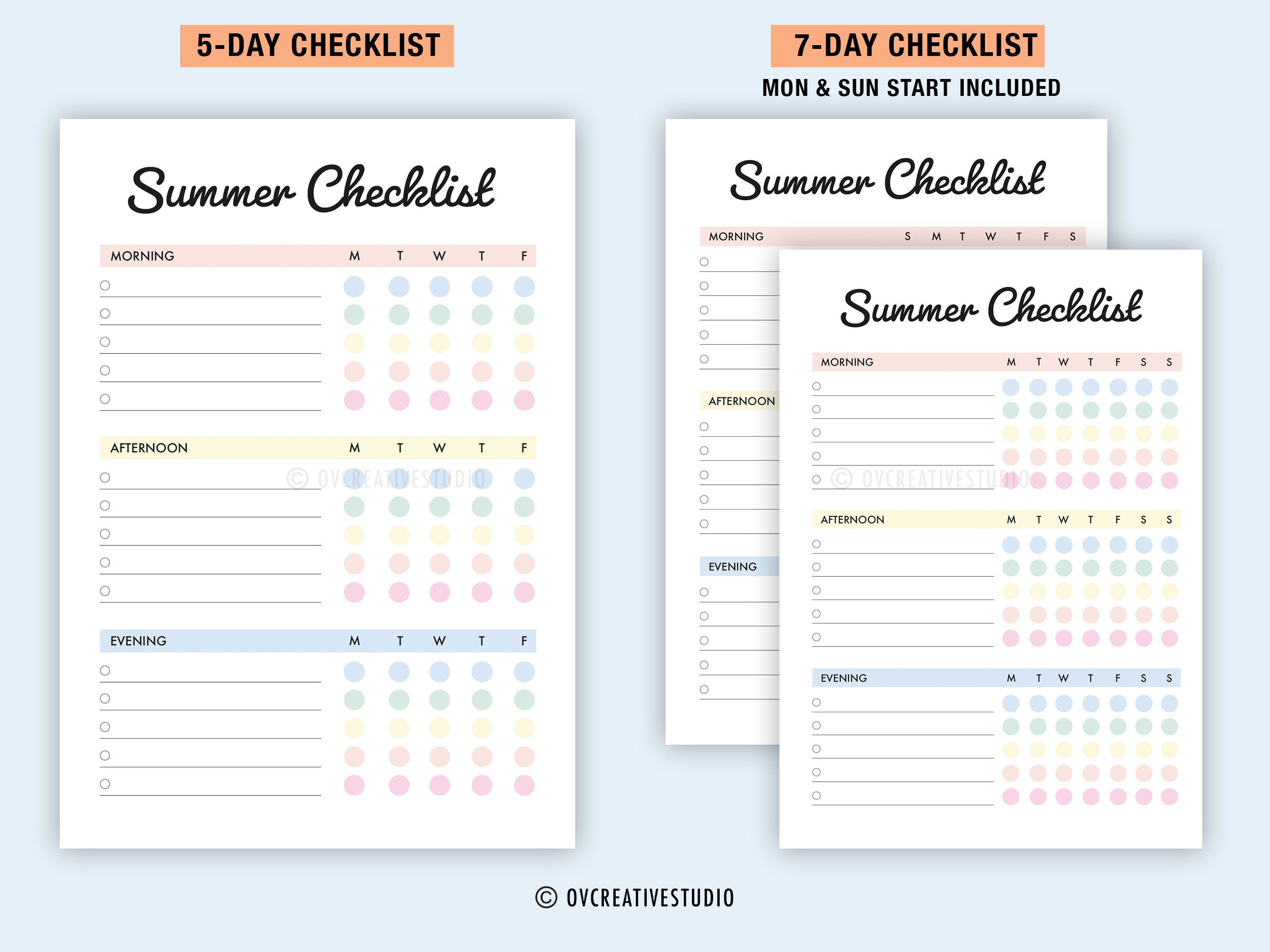 Editable Summer Checklist for Kids Printable Kids - Etsy