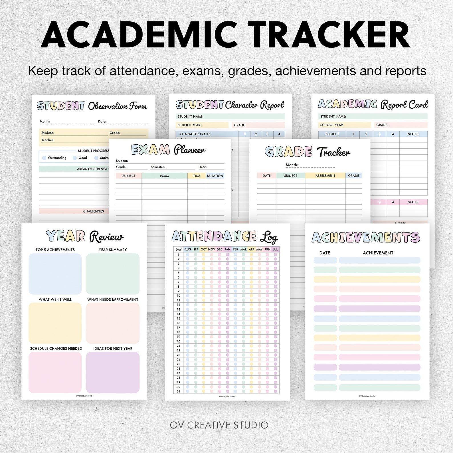 Editable Homeschool Planner Bundle 2025-2026 | Printable | Academic ...