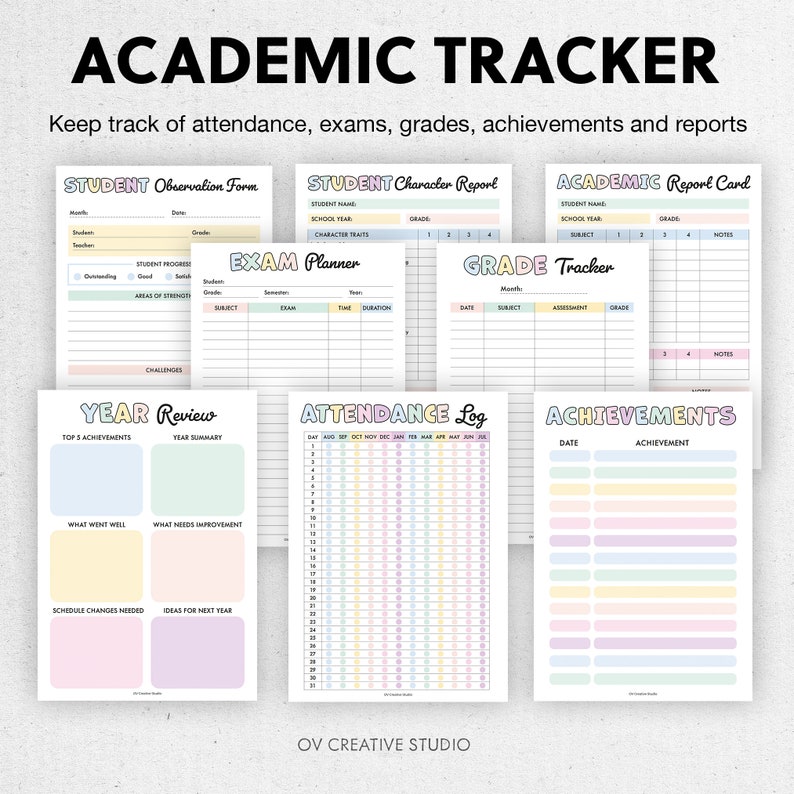 Editable Homeschool Planner Bundle 2025-2026 | Printable | Academic ...