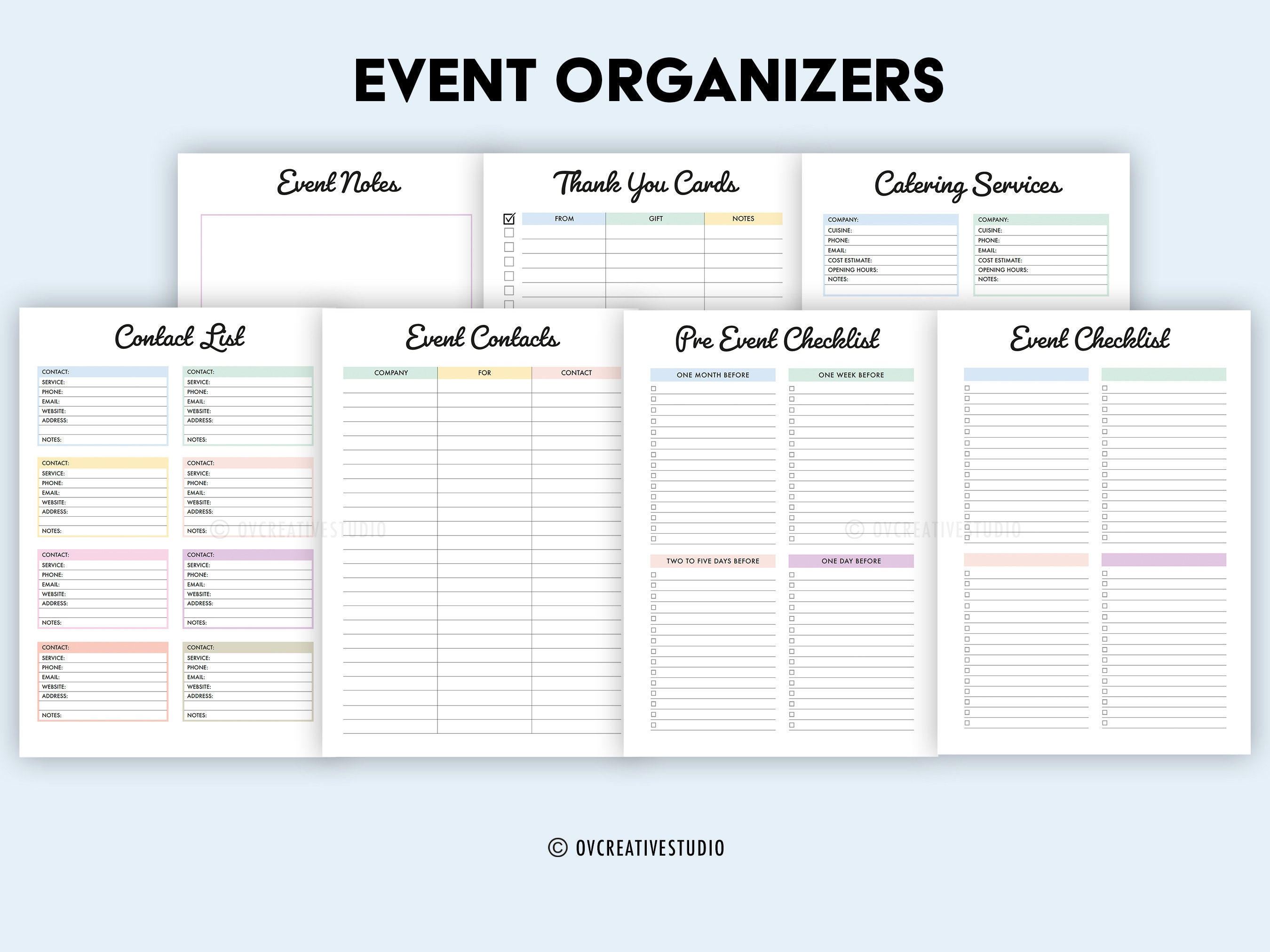 Editable Event Planner Bundle Printable Digital Party - Etsy
