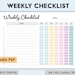Editable Daily Routine Printable Daily Checklist Morning Routine Habit ...
