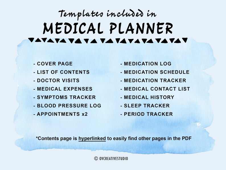 Medication Planner Bundle | Printable, Digital | Medication Log, Blood ...