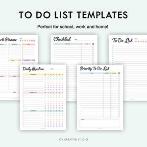 Editable Productivity Planner Bundle | Daily, Weekly, Monthly to Do ...