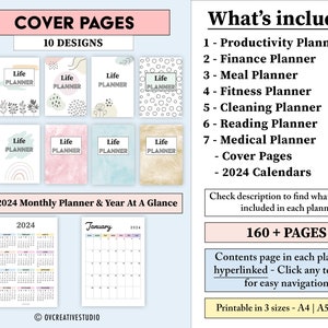 Life Planner Bundle Printable, Digital PDF Home Management All in One ...