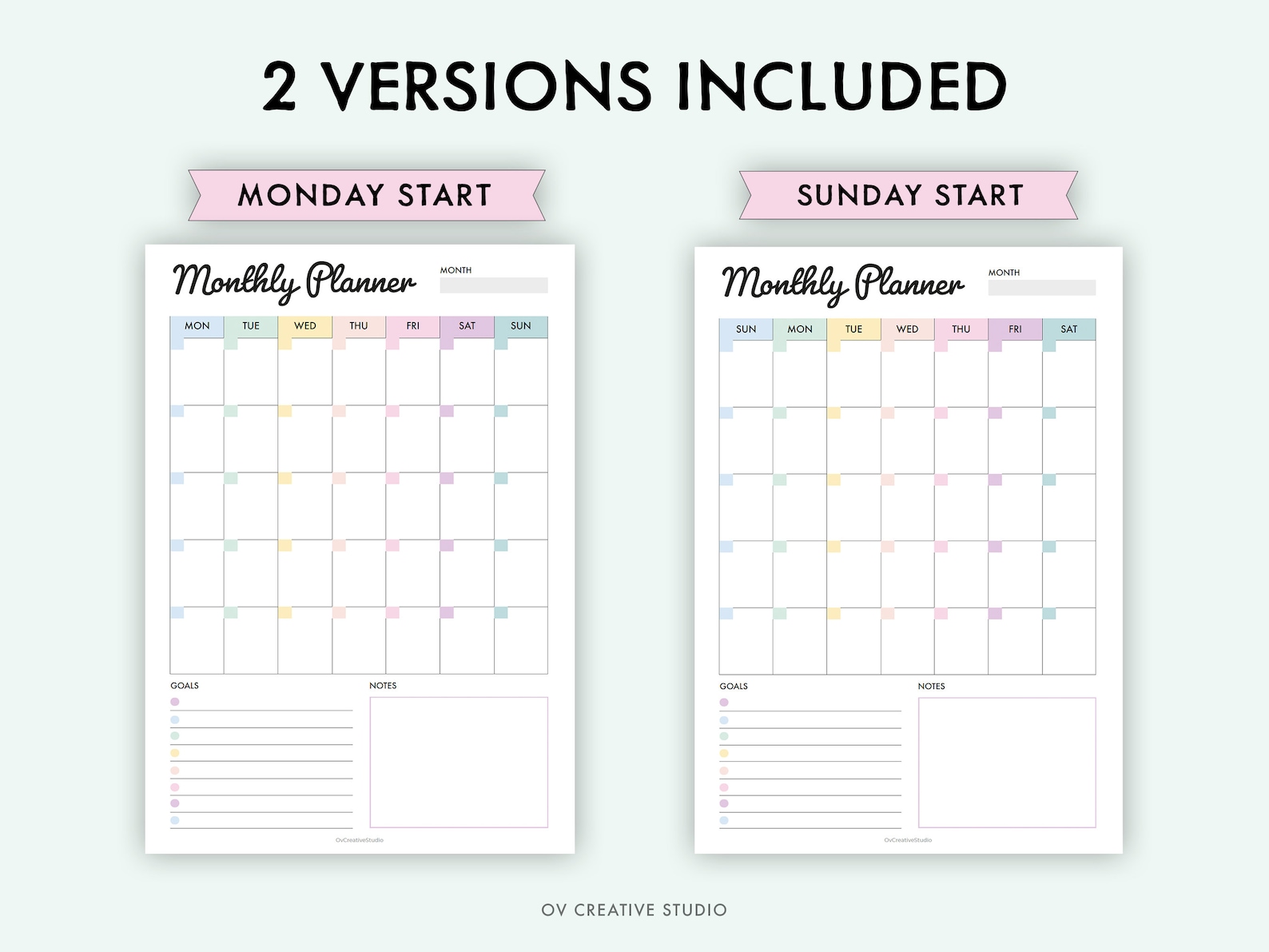 Editable Productivity Planner Bundle | Daily, Weekly, Monthly to Do ...