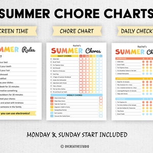 Editable Printable Summer Planner for Kids 2023 Summer - Etsy