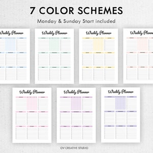 Editable Weekly Planner | Printable, Digital | Weekly Planner PDF ...