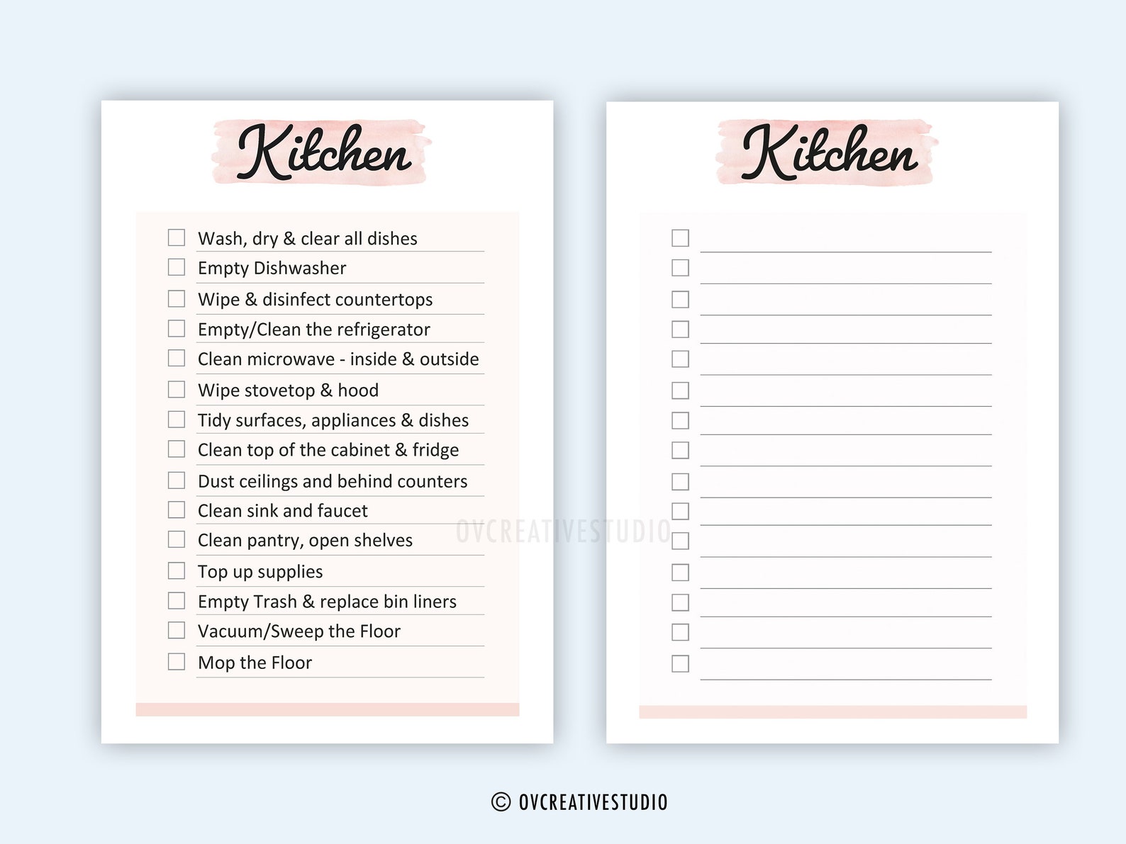 Editable Cleaning Card Room Cleaning Checklist Cleaning - Etsy UK