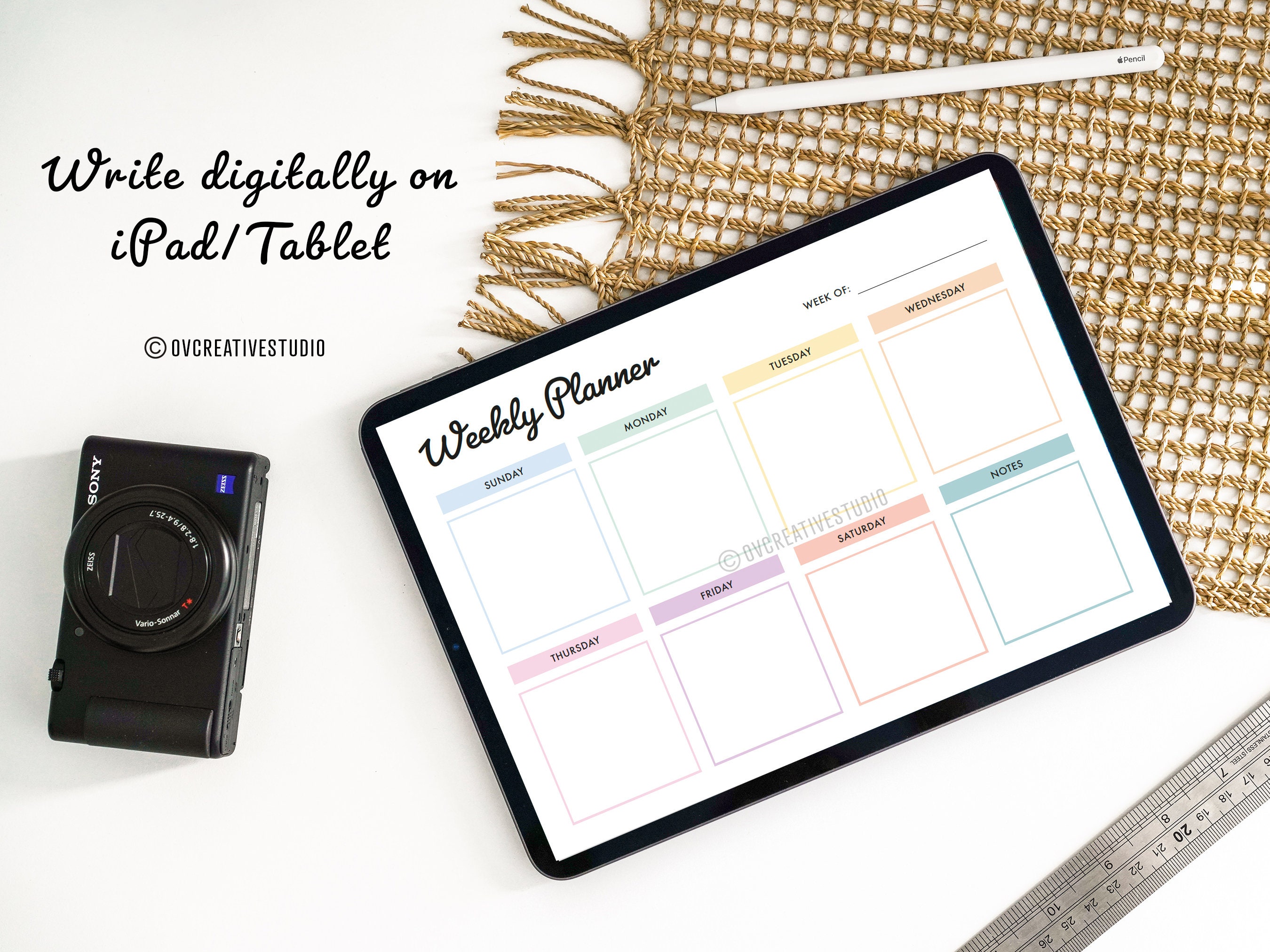 Editable Weekly Planner | Printable, Digital | Weekly Planner PDF ...