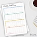 Editable Weekly Food Diary | Printable, Digital | Diet Log | Daily Food ...
