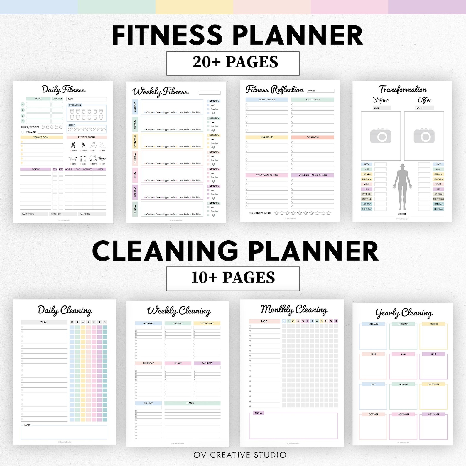 Life Planner Bundle | Printable, Digital PDF | Home Management | All in ...