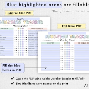 Editable Behavior Consequences 3 Strikes Warning Chart for - Etsy