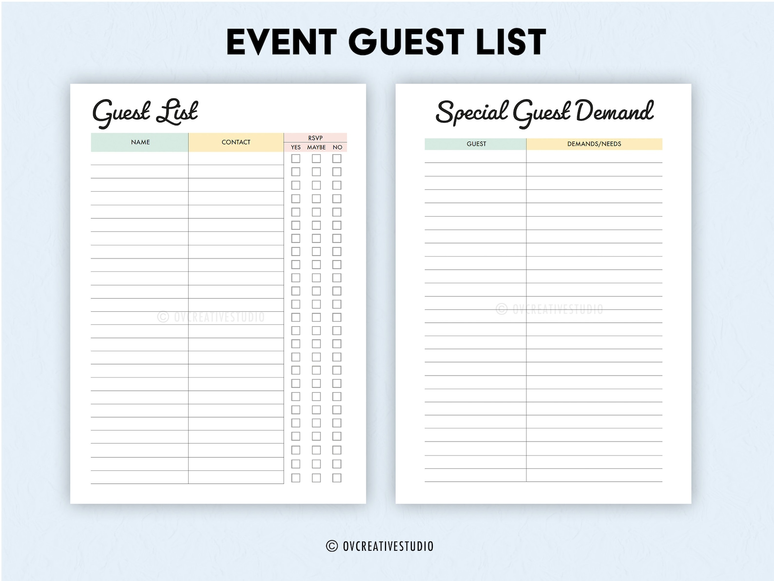 Editable Event Planner Bundle Printable Digital Party - Etsy