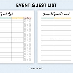 Editable Event Planner Bundle, Printable, Digital, Party Planner, Event ...